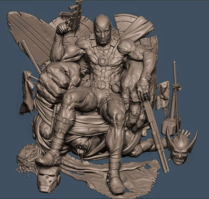 Deadpool Custom 1/4 Scale Statues – Radd Titan